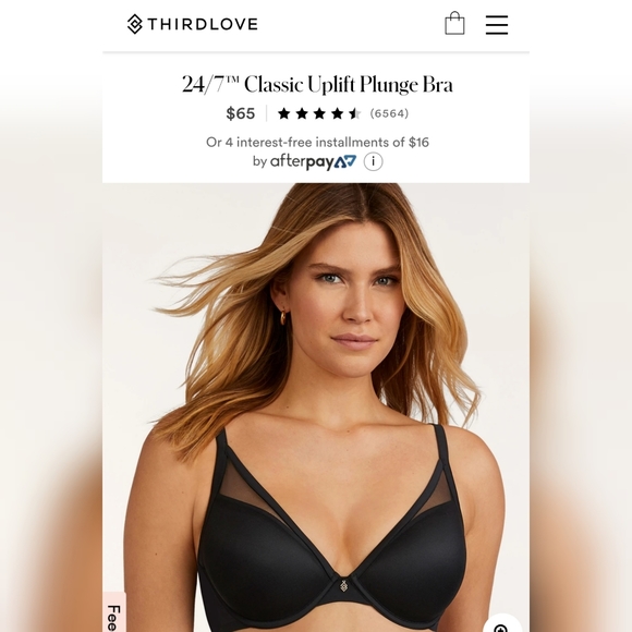 Thirdlove 247 Classic Uplift Plunge Bra